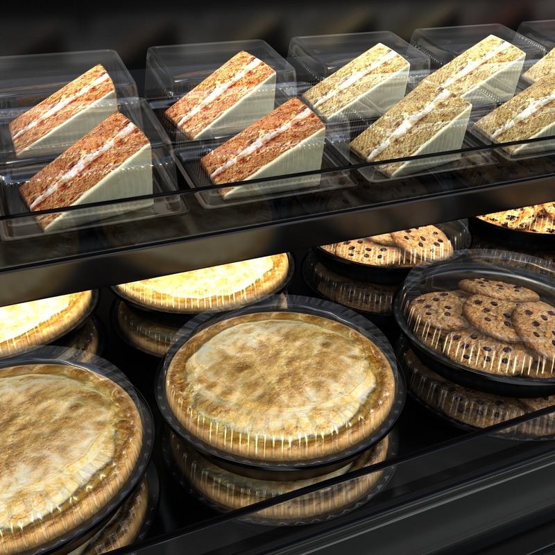 set deli cases 3d model