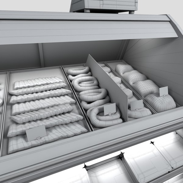 set deli cases 3d model