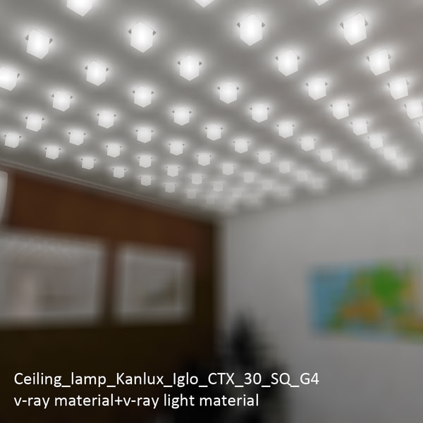 ceiling lamp kanlux iglo 3d 3ds