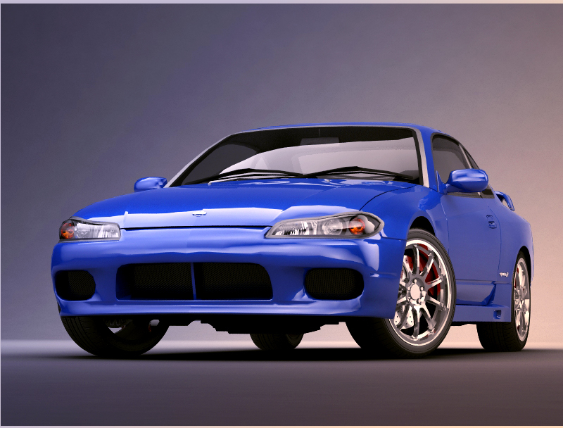 nissan silvia s15 3d model