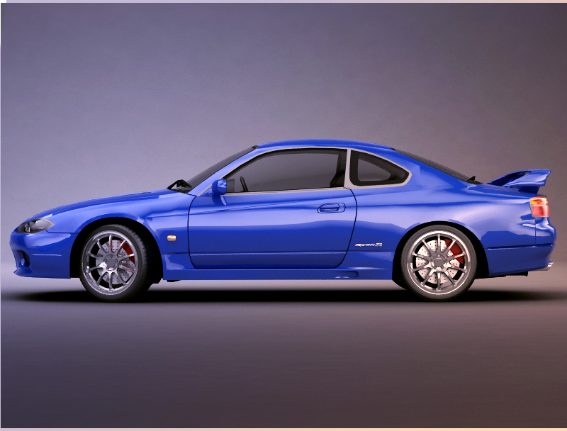 nissan silvia s15 3d model