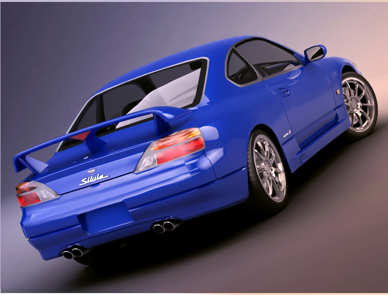nissan silvia s15 3d model