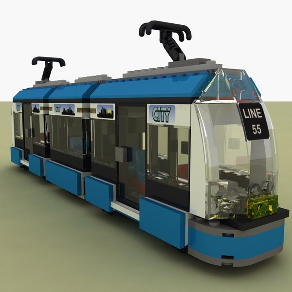 3ds max tram lego