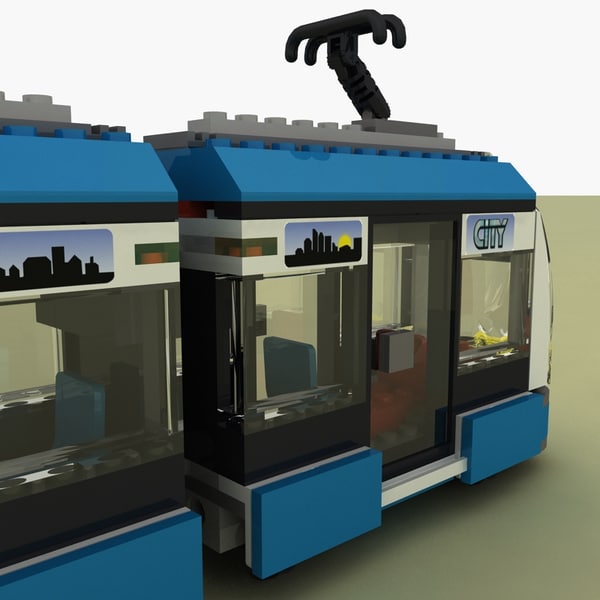 3ds max tram lego