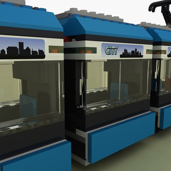 3ds max tram lego