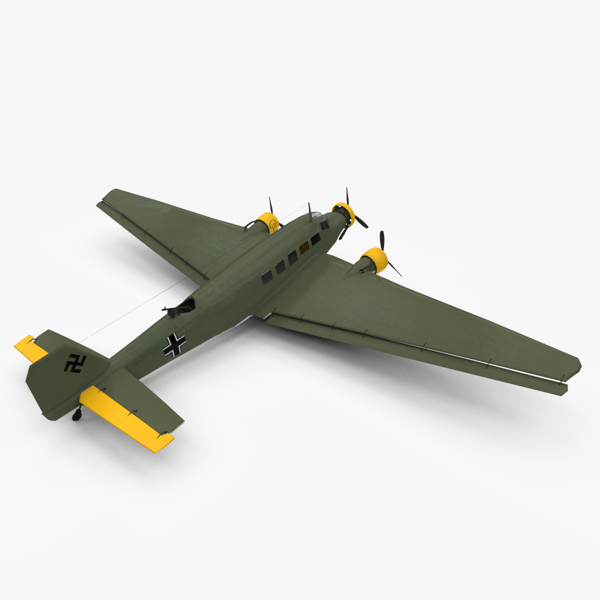 3d model junkers ju-52 aircraft