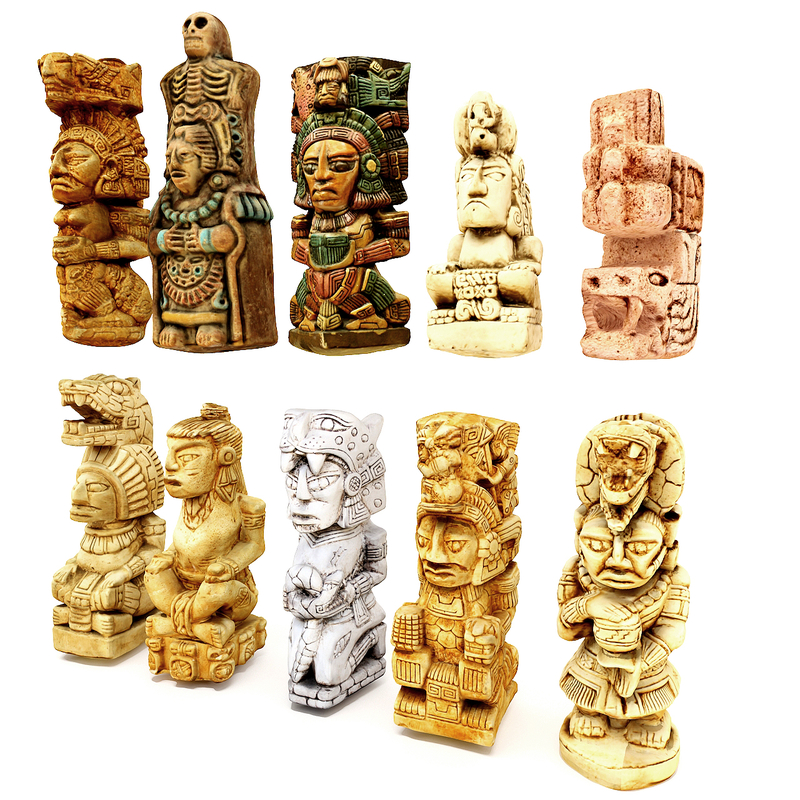mayan figure replica 3d model