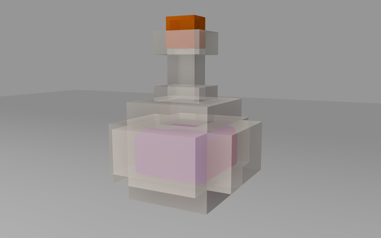 Modelo 3d Poción De Minecraft Turbosquid 773976