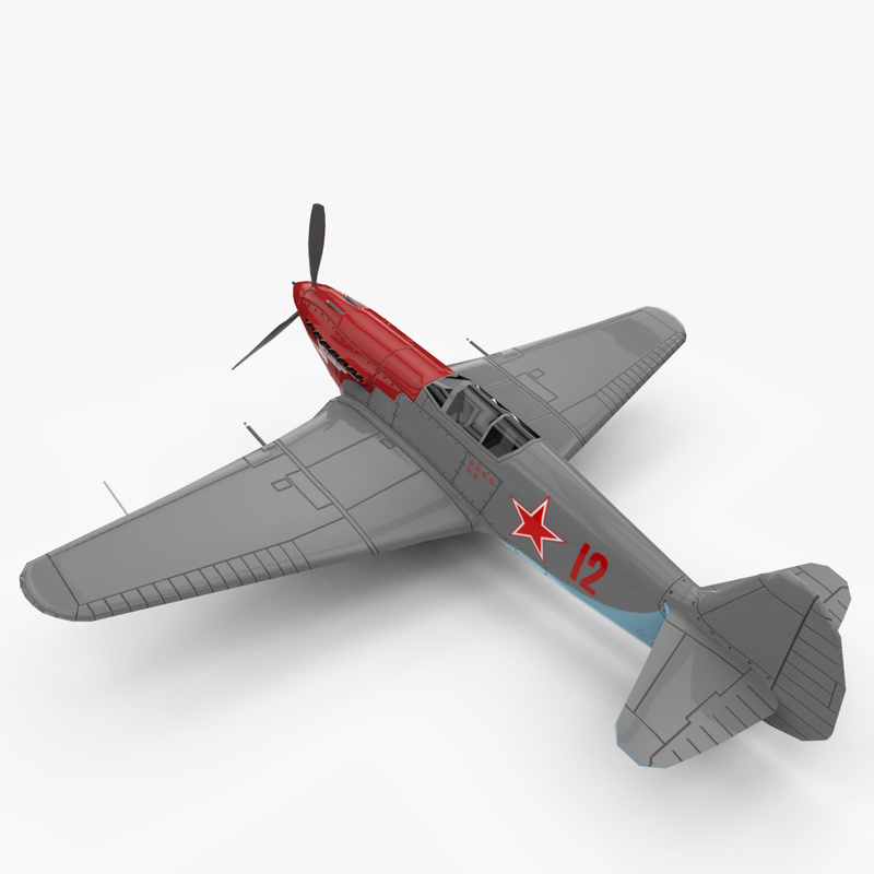 3d model yak-3 aircraft world