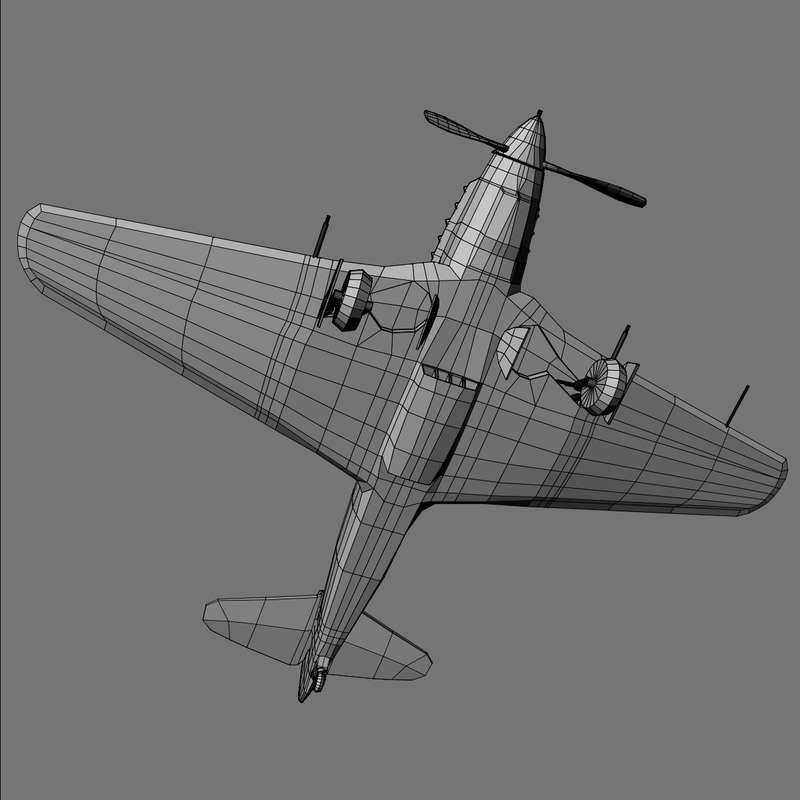 3d model yak-3 aircraft world