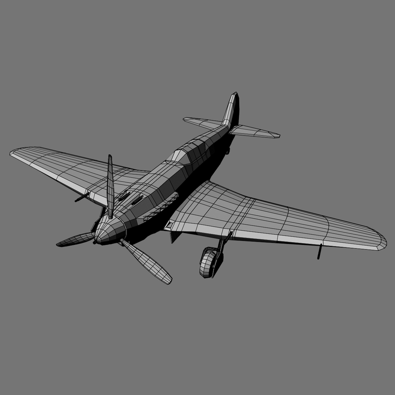 3d model yak-3 aircraft world