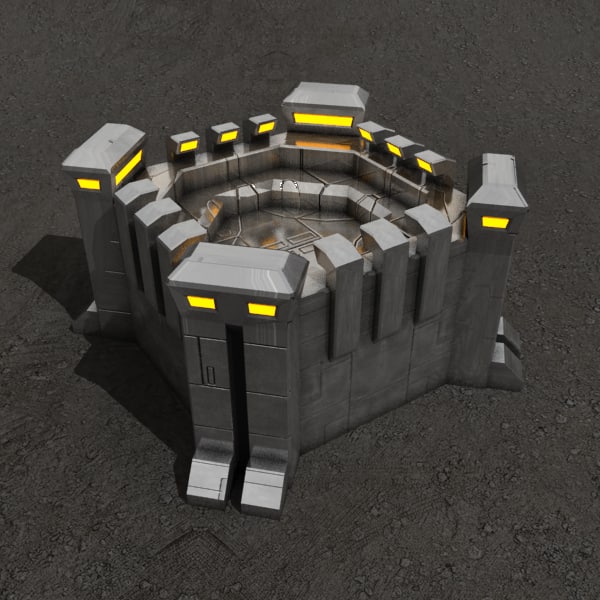 max fortification sci-fi building