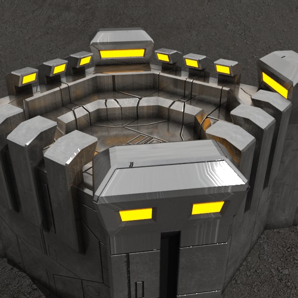 max fortification sci-fi building
