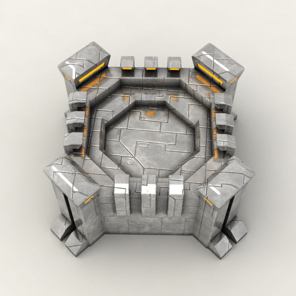 max fortification sci-fi building