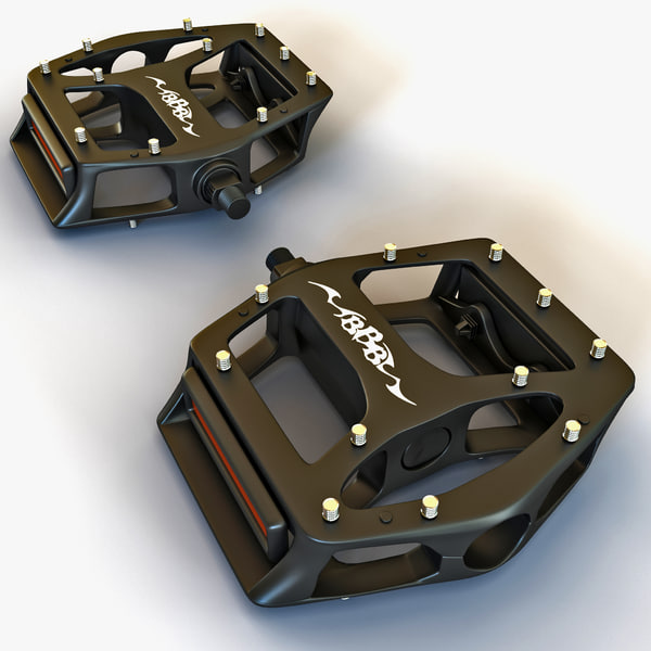 3d model bike pedals