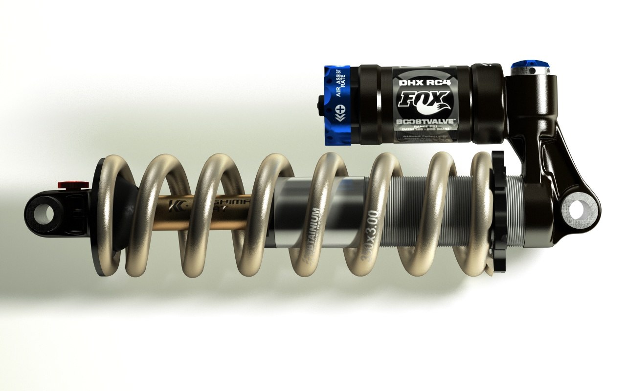 fox shocks rc4 dhx 3d model