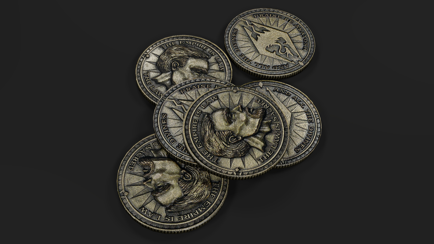 septim coins 3d model