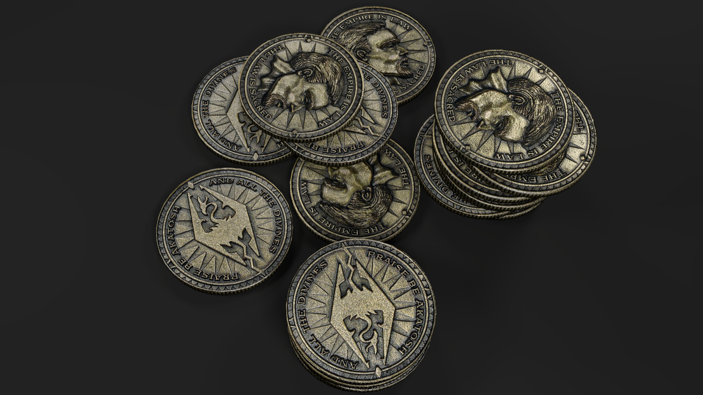 septim coins 3d model