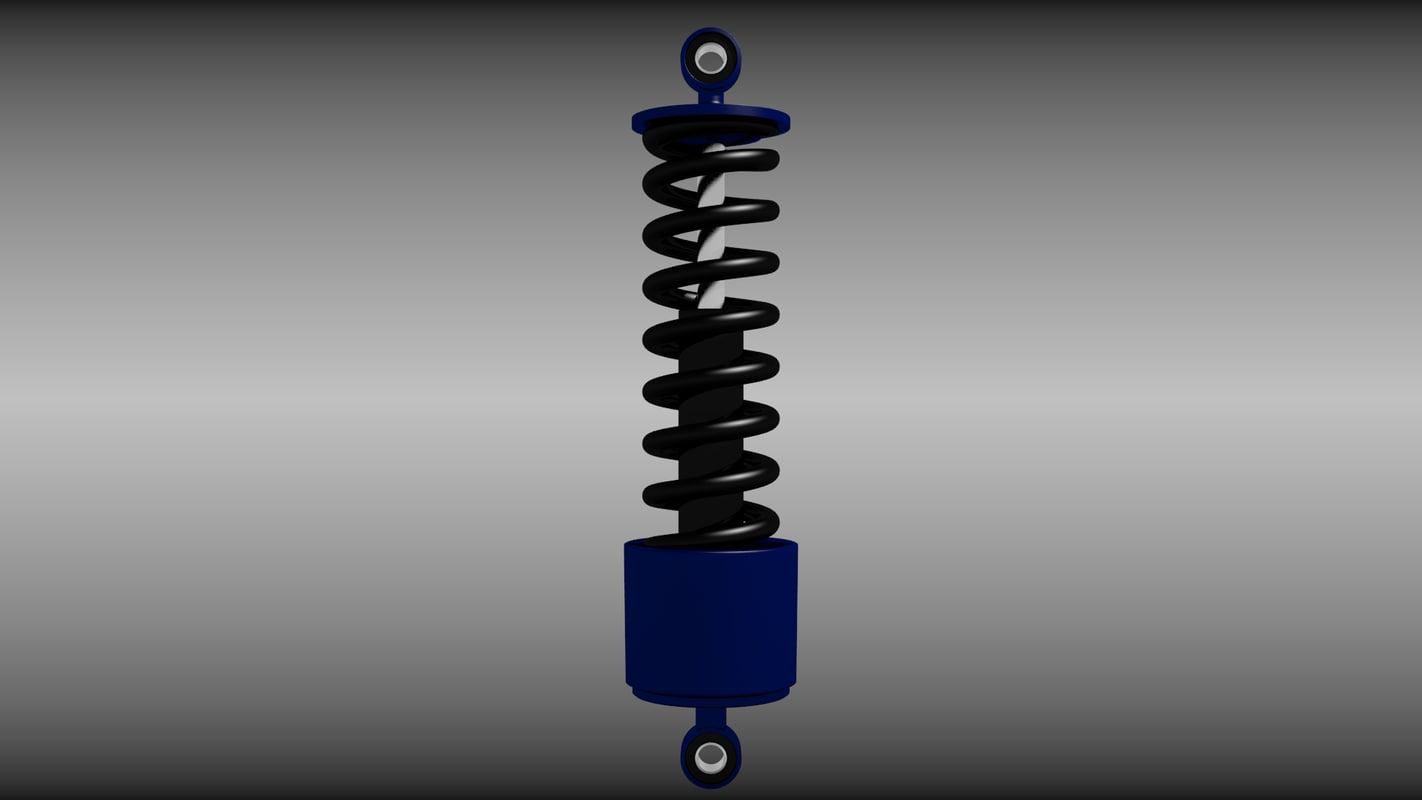 shock absorber animation 3d blend