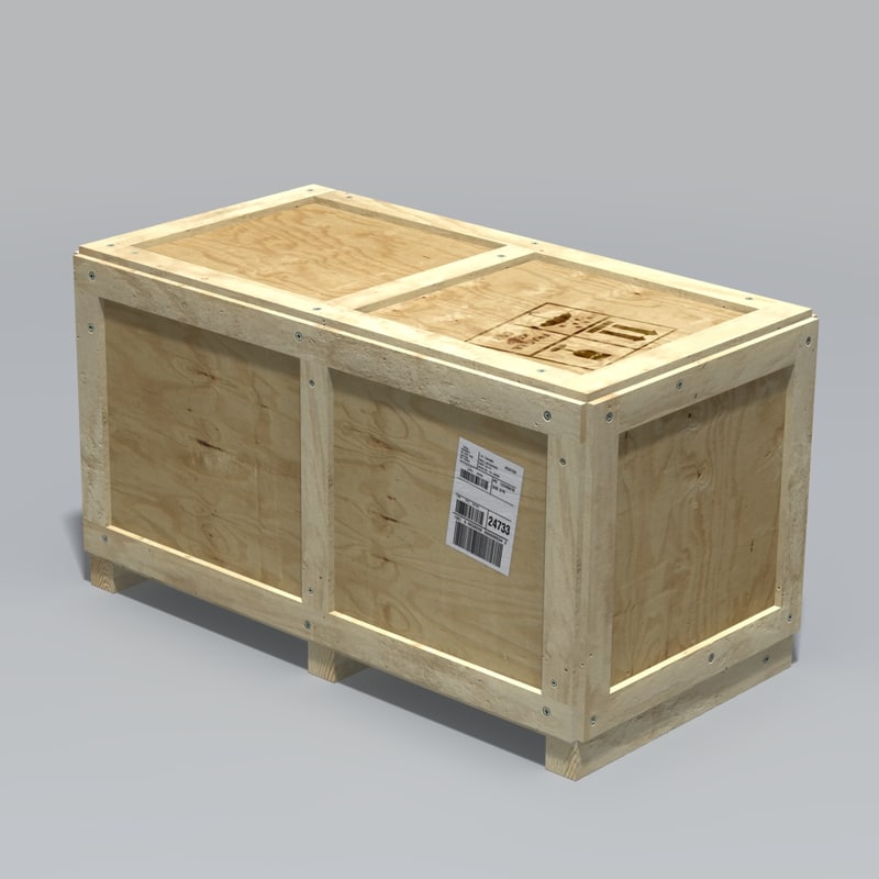 3d model crate