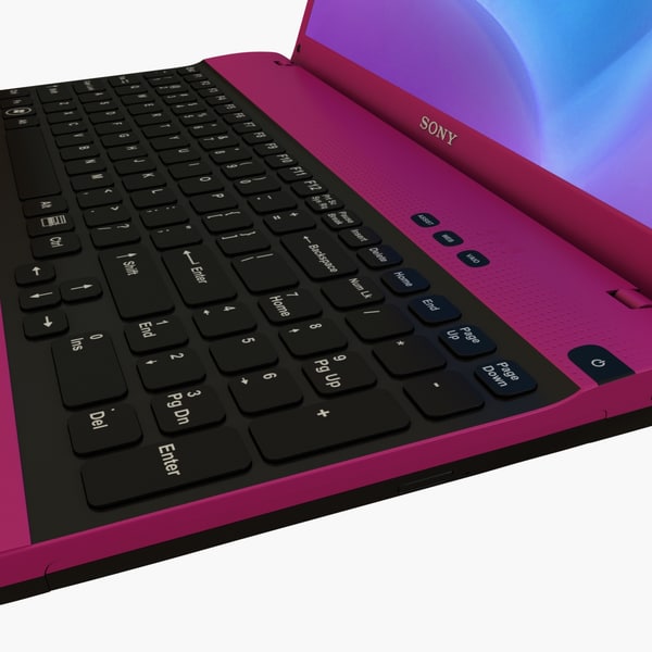 3d model laptop sony vaio e