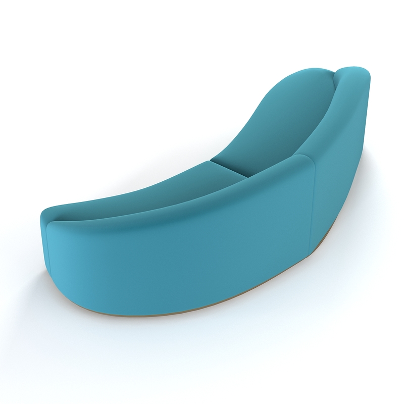 sofa curved 3d model