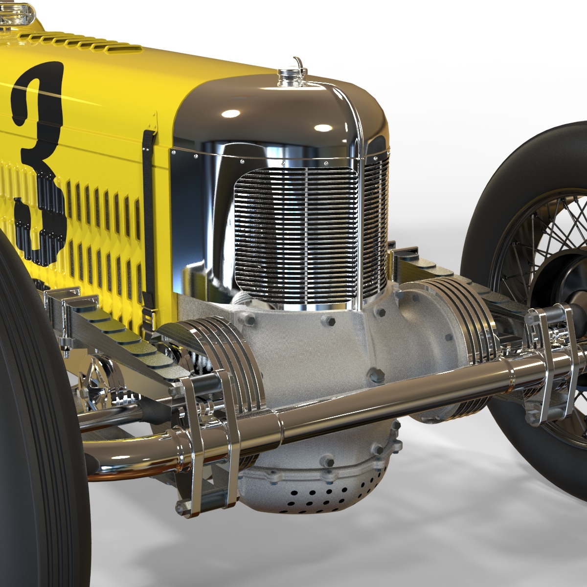3d miller racing car 91 model