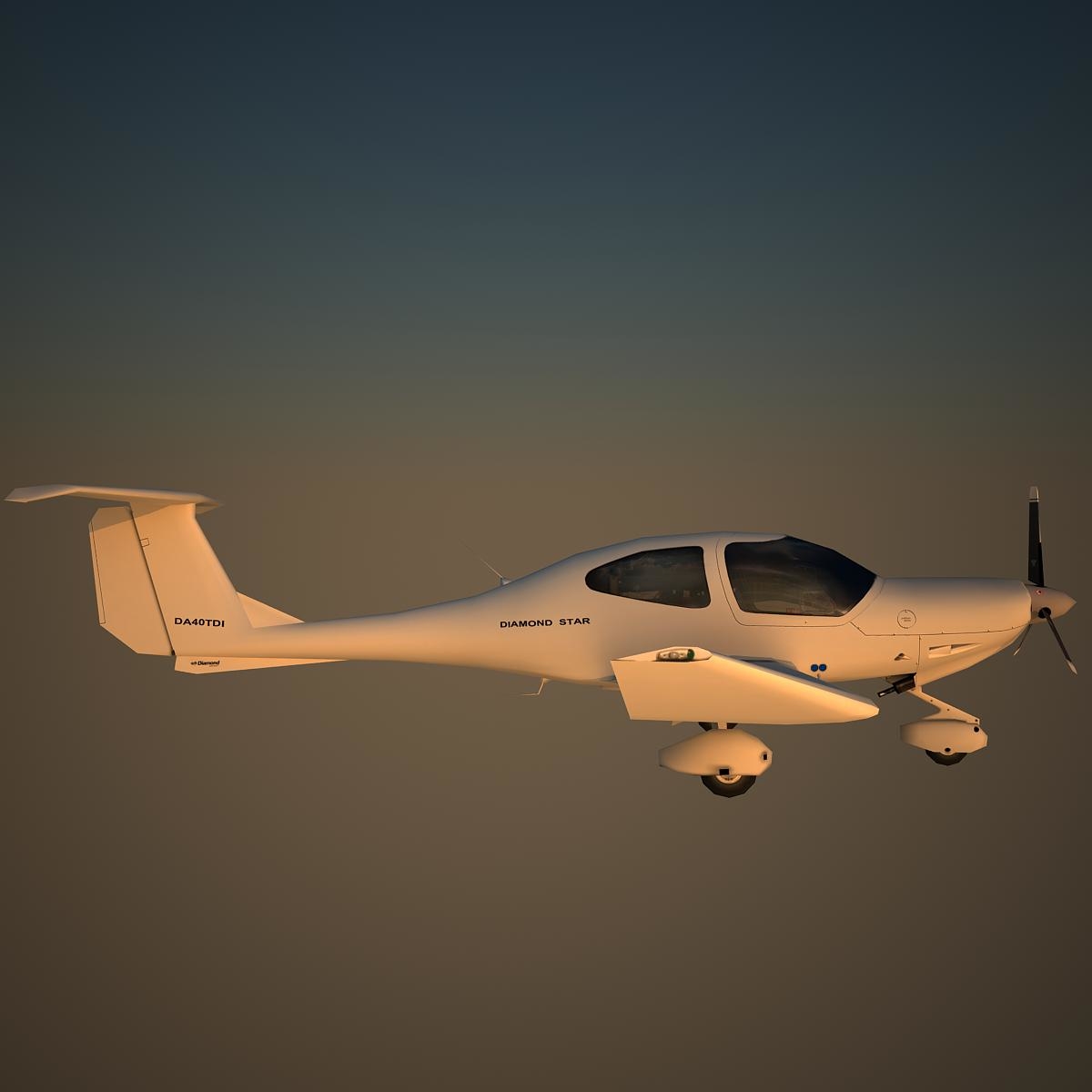 3d diamond da40 basic aircraft