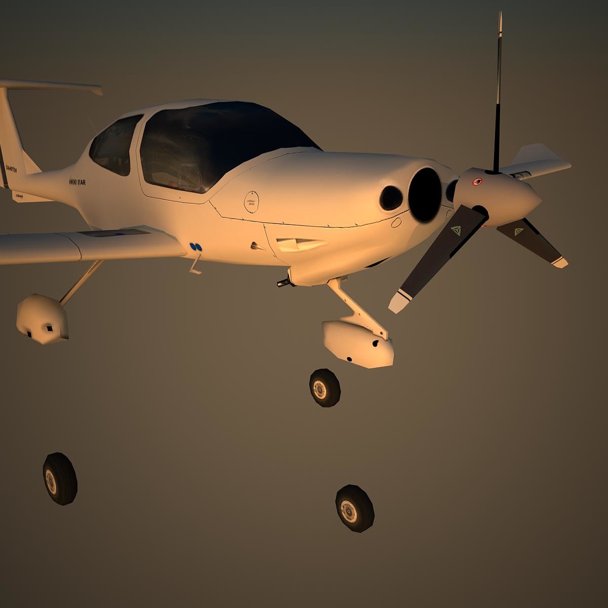 3d diamond da40 basic aircraft