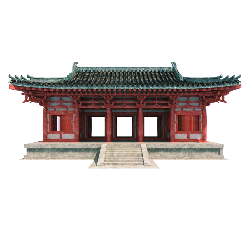 chinese building 3d model