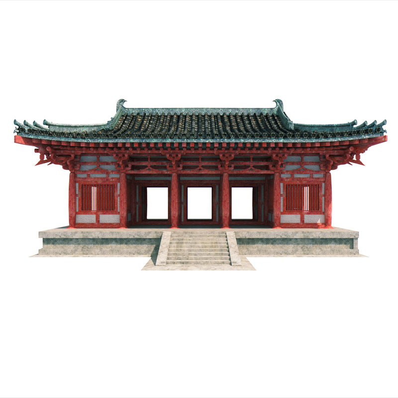 chinese building 3d model