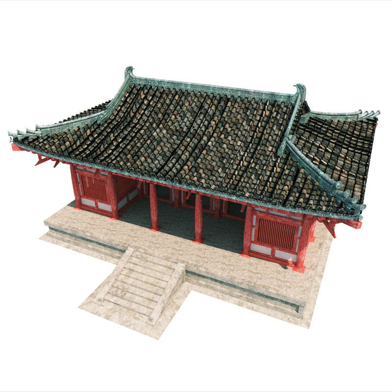 chinese building 3d model