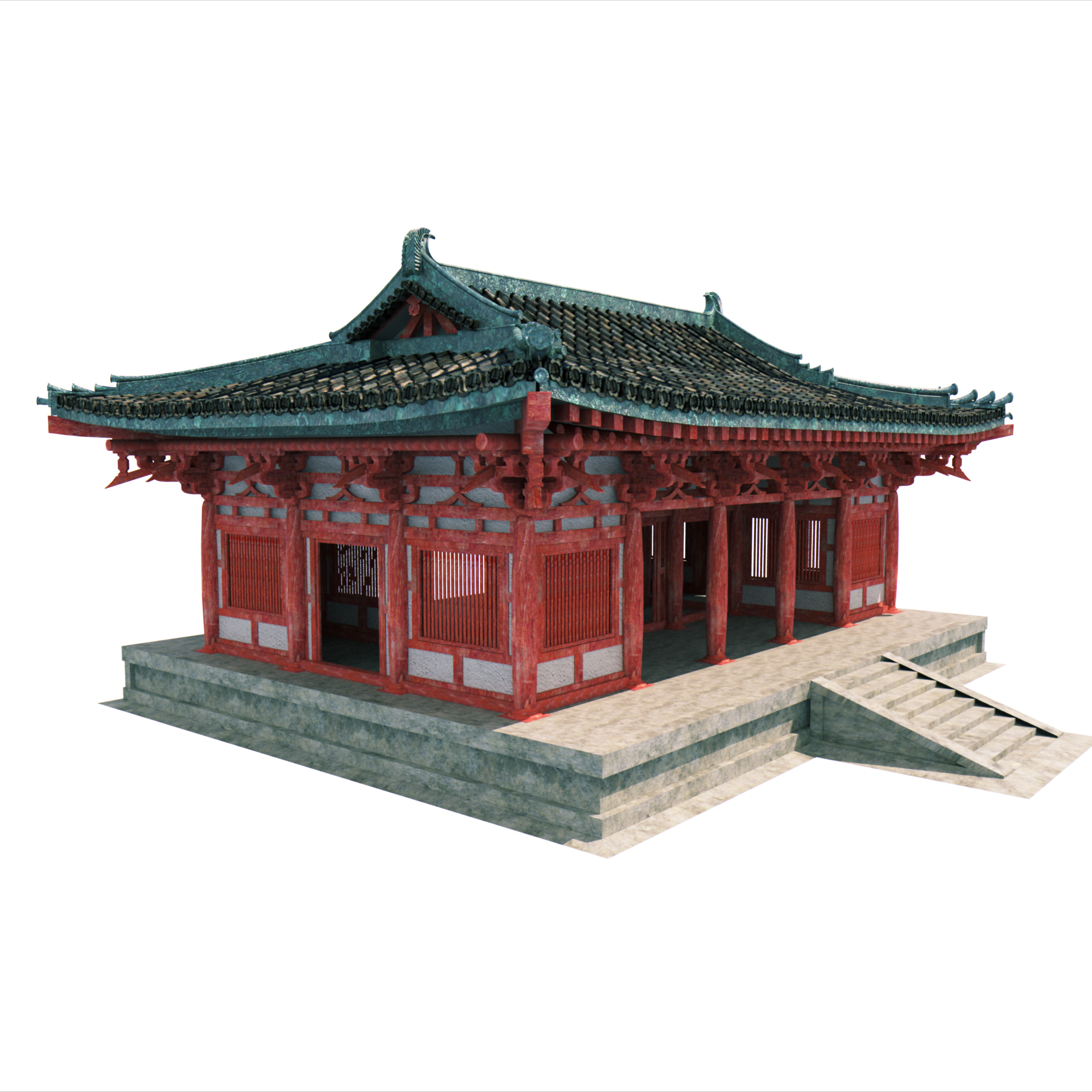 chinese building 3d model