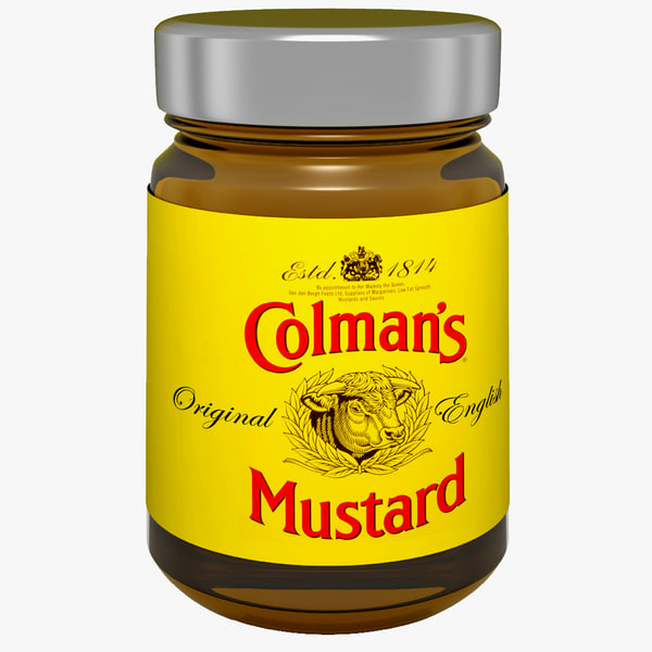 max mustard bottle colmans