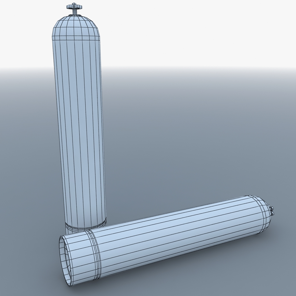 3ds max pressurised oxygen cylinder