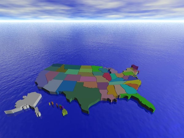 United States Map 3D Models for Download | TurboSquid
