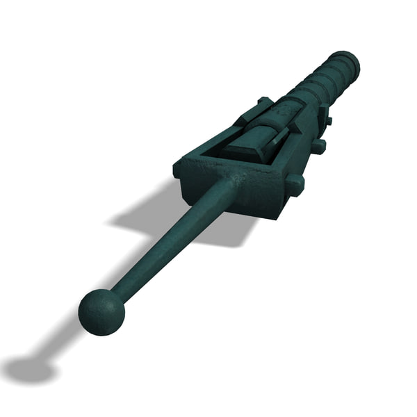 3d model small cannon