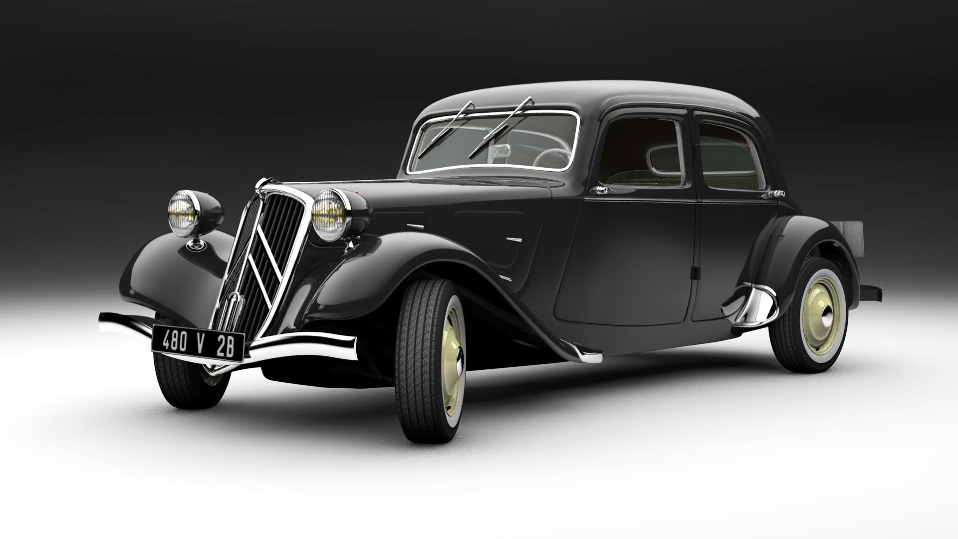 citroen traction avant 3d model