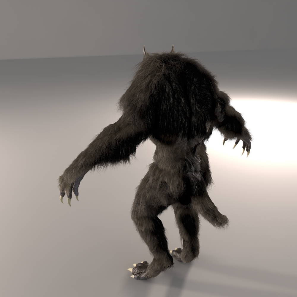 3d model werewolf monster creature