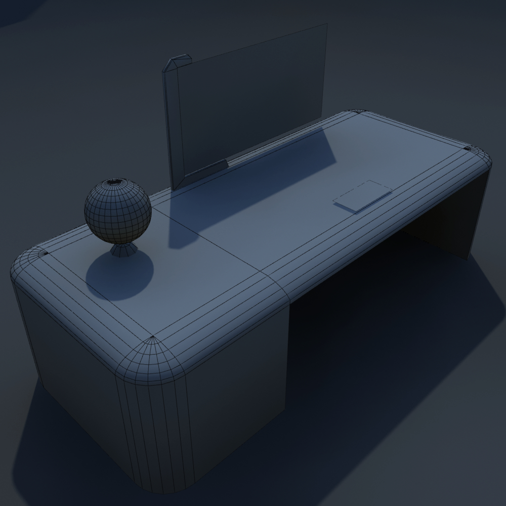 3dsmax sci fi desk
