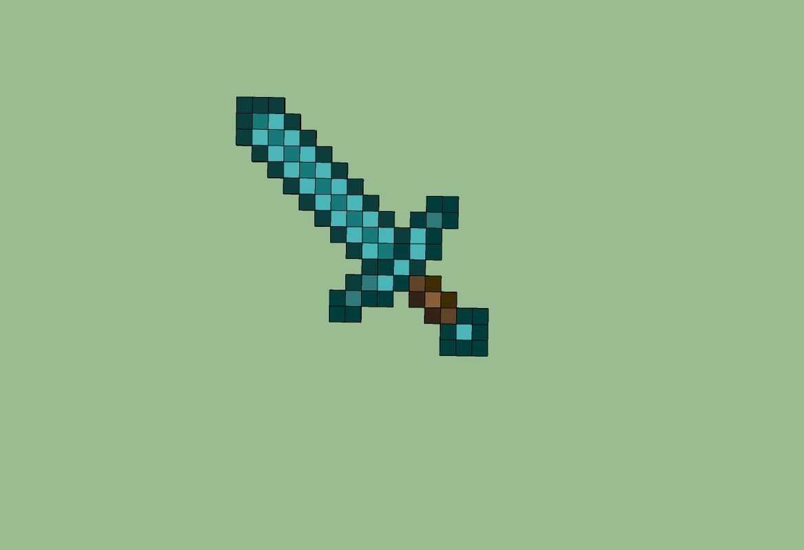 3ds max minecraft sword