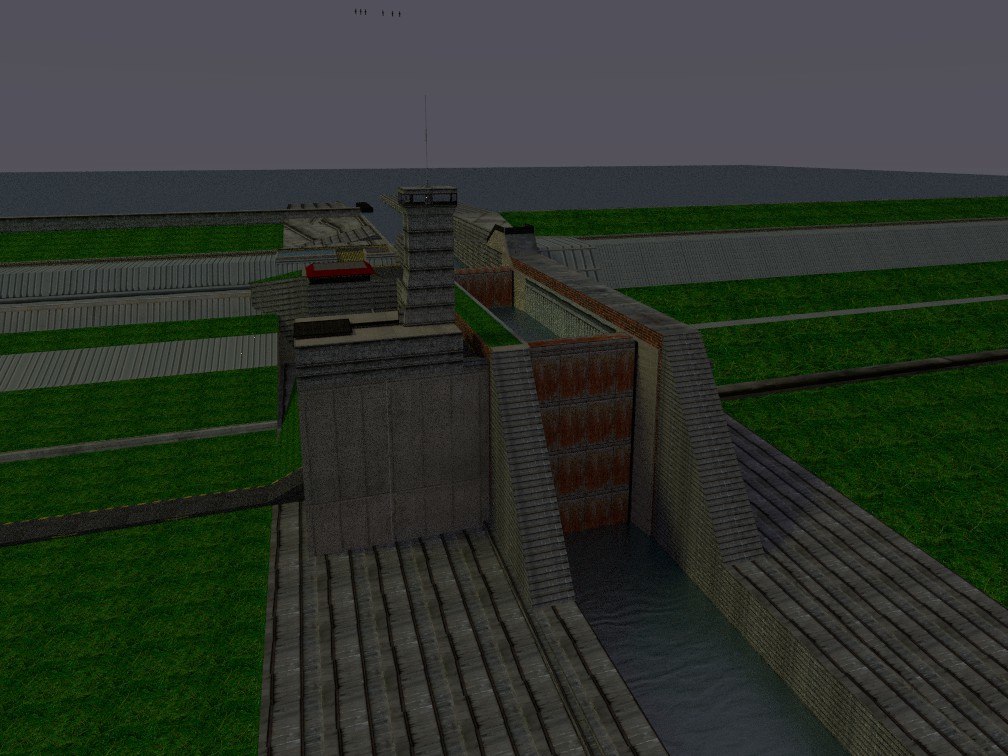 3d canal lock model