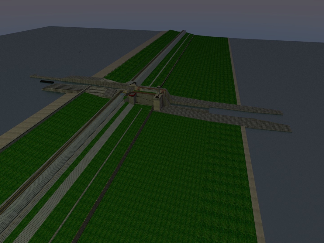 3d canal lock model