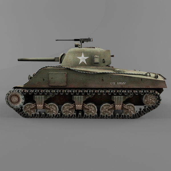 m4 wwii 3d model