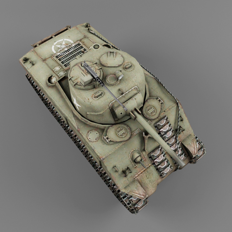m4 wwii 3d model
