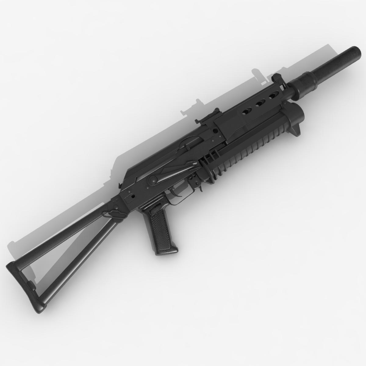 3d pp-19 bizon submachine gun