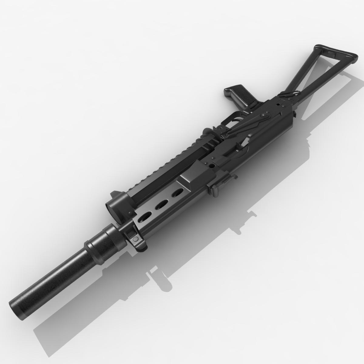 3d pp-19 bizon submachine gun