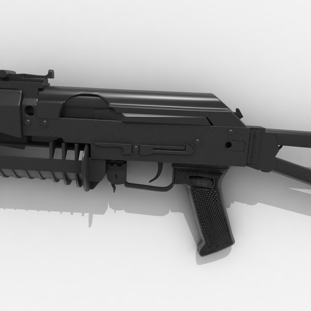 3d pp-19 bizon submachine gun