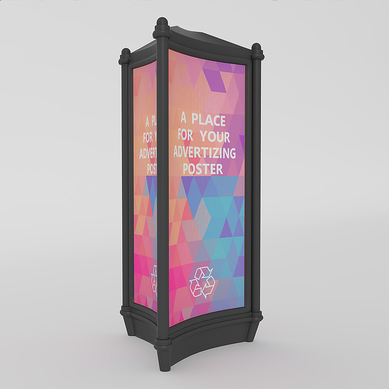 3d outdoor advertising stand