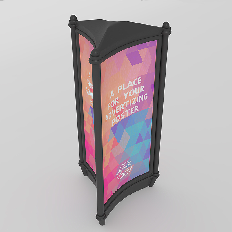 3d outdoor advertising stand